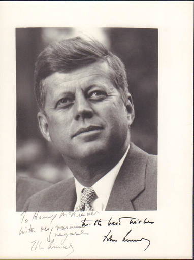 John F Kennedy Signed Photograph