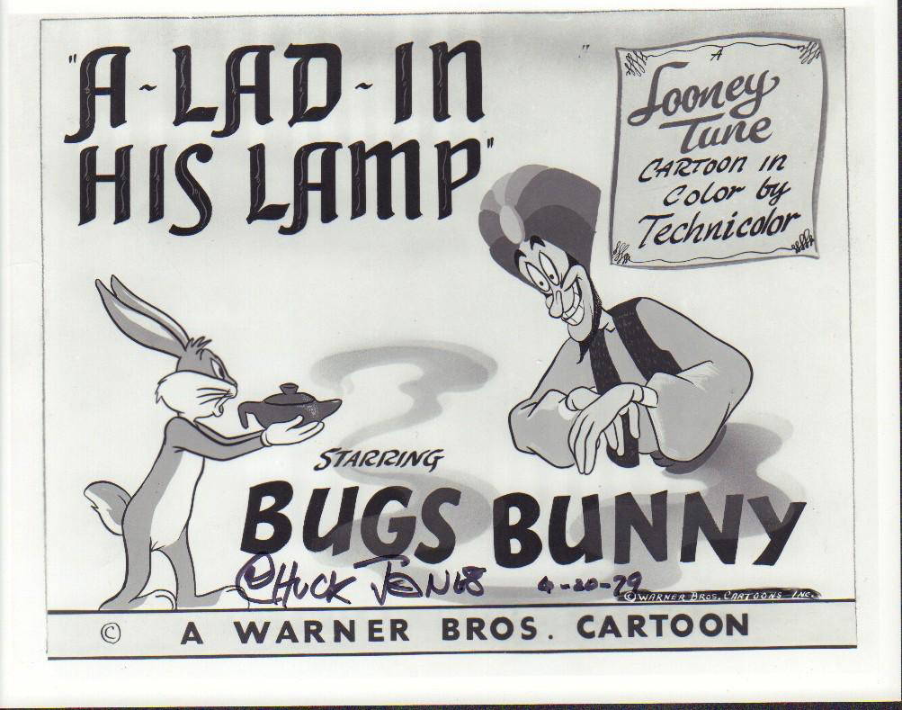 Chuck Jones Bugs Bunny Signed Photograph Auction