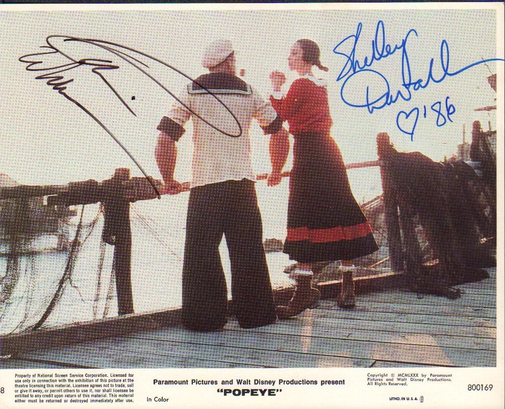 Popeye Cast Signed Photograph