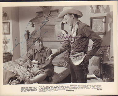 Roy Rogers And Andy Devine Signed Photograph