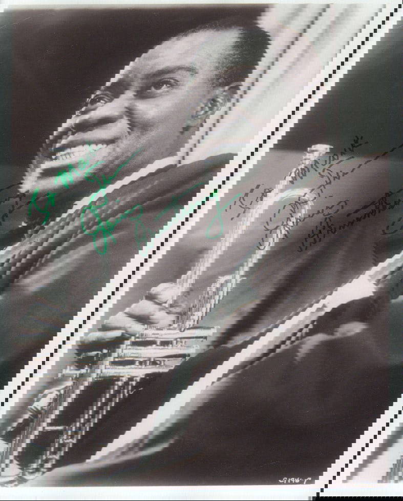 Louis Armstrong Signed Photograph Auction