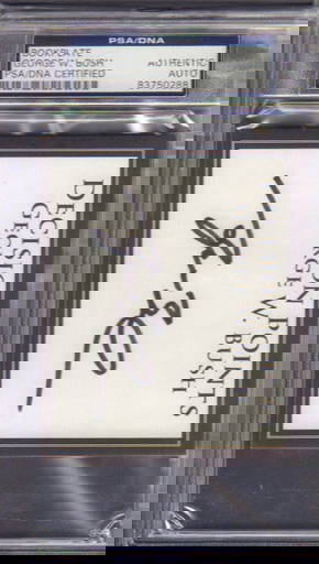 George Hw Bush Signature Psa Slabbed