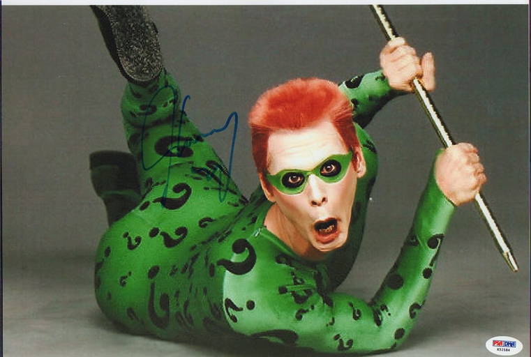 Jim Carrey Signed Riddler 11x14 Jim Carrey Signed Riddler 11x14