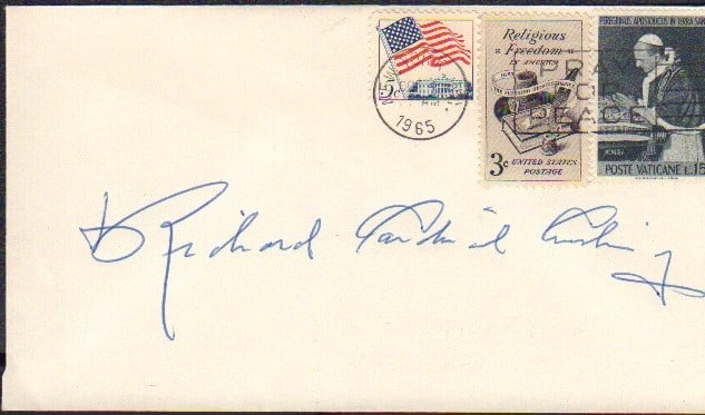 Richard Cardinal Cushing Signed Cover