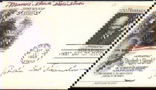 Mamie Doud Eisenhower Signed Fdc