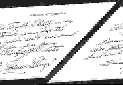 Jimmy Stewart Handwritten Signed Letter Auction