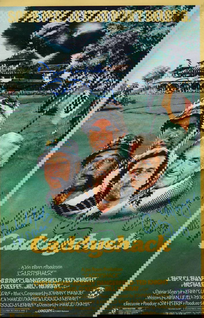 Caddyshack Poster Cast Signed Auction