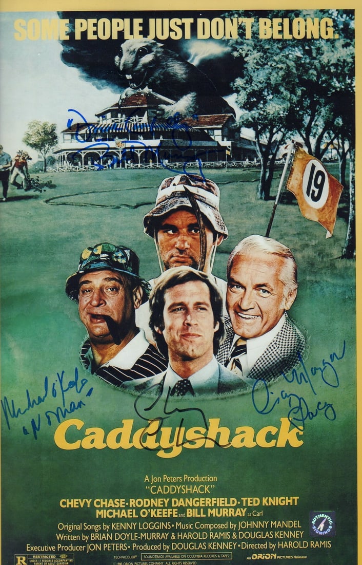 Caddyshack Poster Cast Signed Auction