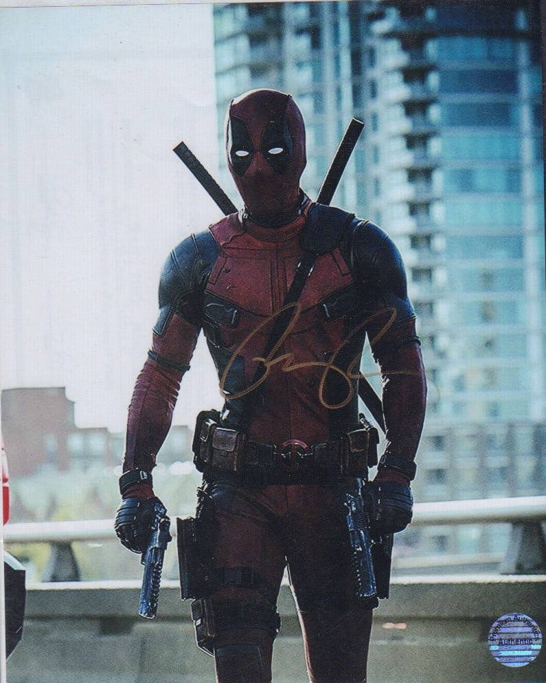 Ryan Reynolds Deadpool Signed Photo Auction