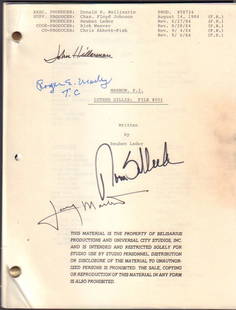 Friends Cast Signed Script