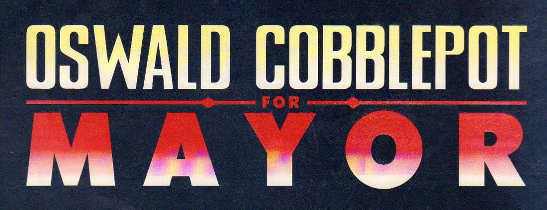 Batman Returns Rare Penguin Prop Bumper Sticker