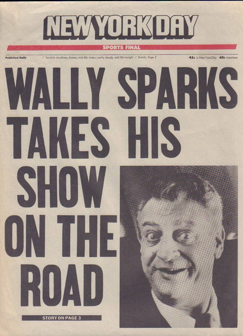 Wally Sparks Prop Newspaper Auction