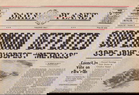 Superman (1978) A Prop 'daily Planet' Fi