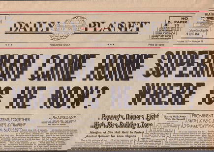 Film: Superman Ii Daily Planet Newspaper Props