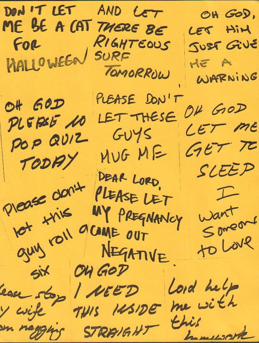 Bruce Almighty Prop Prayers Auction