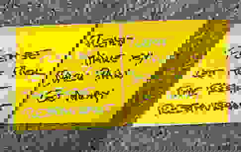 Bruce Almighty Prop Prayers Hand Written Auction