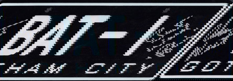 Burt Reynolds Signed Smokey And The Bandit License Plate Auction