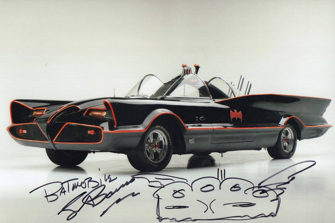 George Barris Rare Batmobile Signed 11x14 Photo Auction