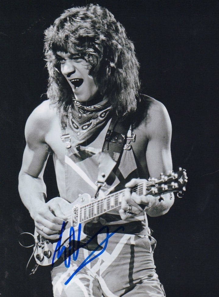 Eddie Van Halen Signed Photograph Auction