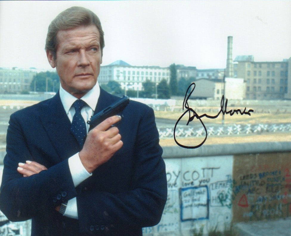 Roger Moore Signed Photograph Auction