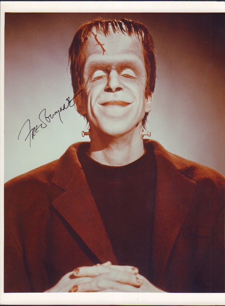 Fred Gwynne Signed Munsters Photograph Auction