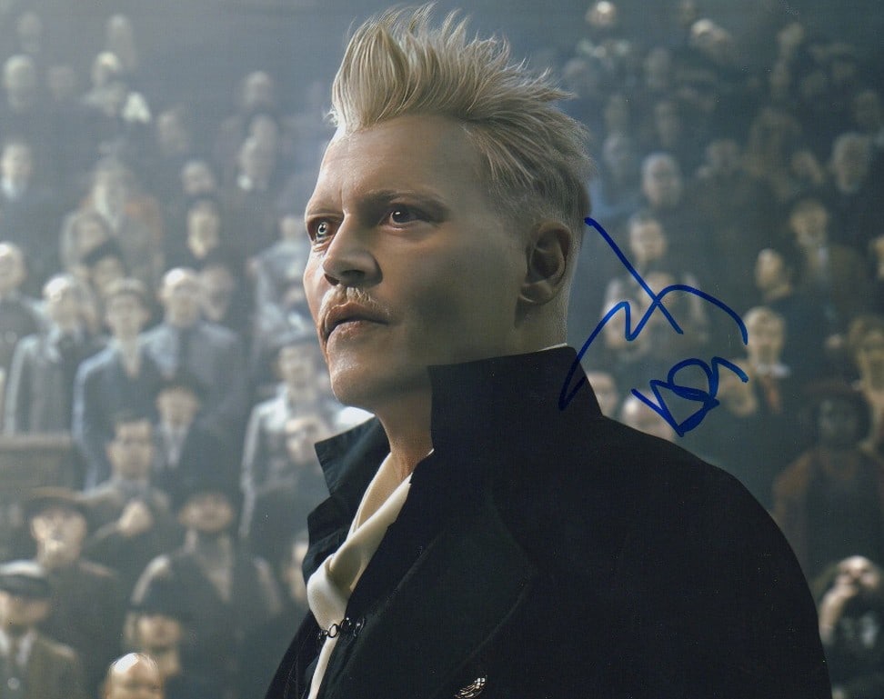Johnny Depp Harry Potter Signed Photo Auction