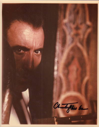 Christopher Lee Signed James Bond Photograph