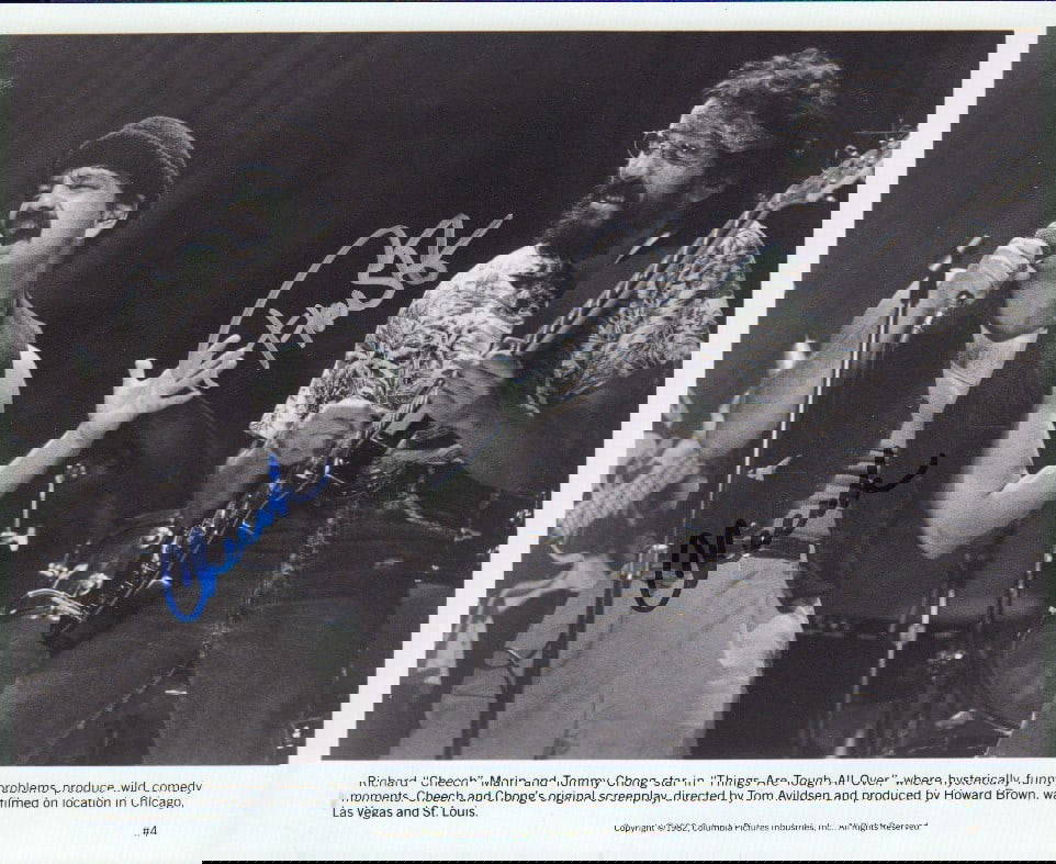 Cheech N Chong Signed Photograph Auction