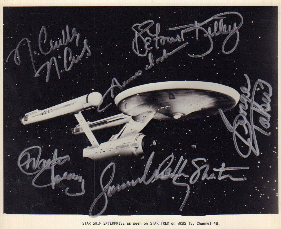 Stat Trek Original Cast Signed Photograph Auction