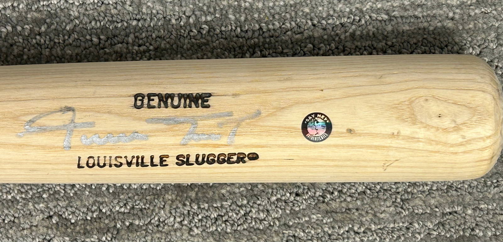 Willie Mays Signed Baseball Bat Auction