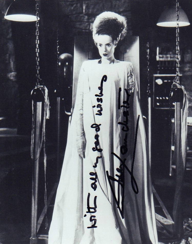 Elsa Lanchester Signed Photograph Auction