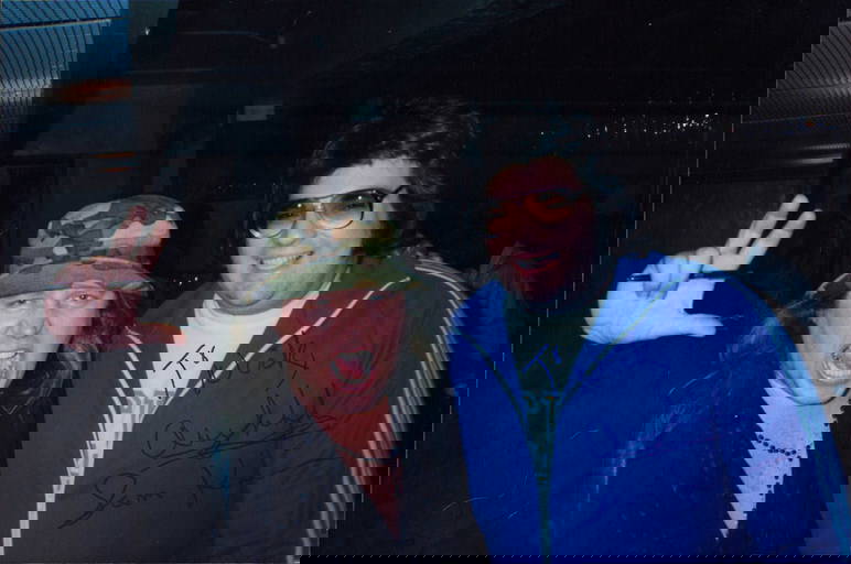 Sam Kinison Rare Signed Photograph With Fan