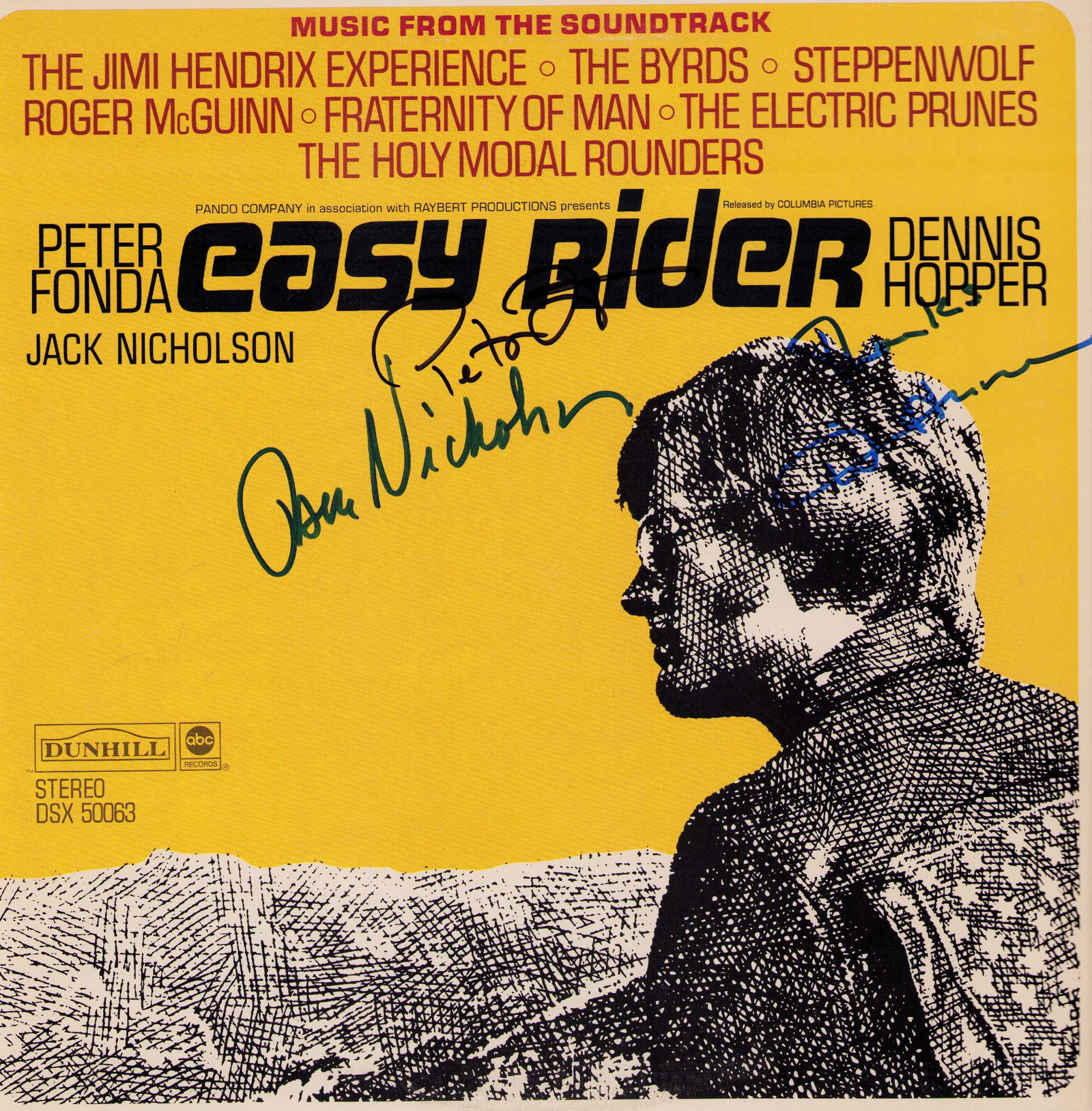 Easy Rider Cast Signed Soundtrack Lp - Jun 15, 2025 | Piece Of The Past ...