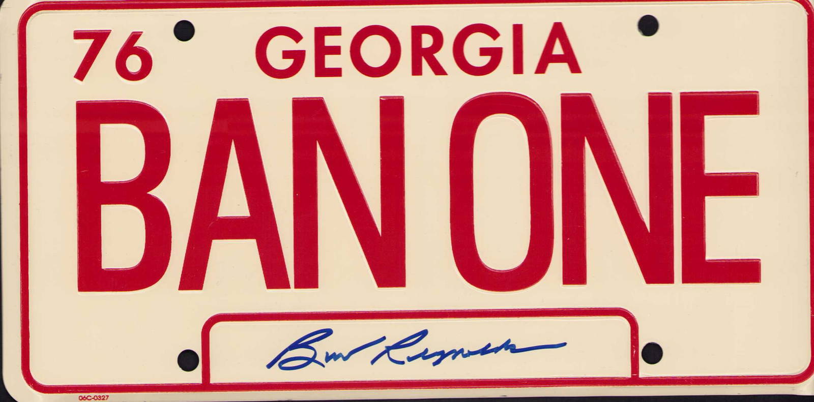 Smokey And The Bandit Signed License Tag - Jul 13, 2025 | Piece Of The ...