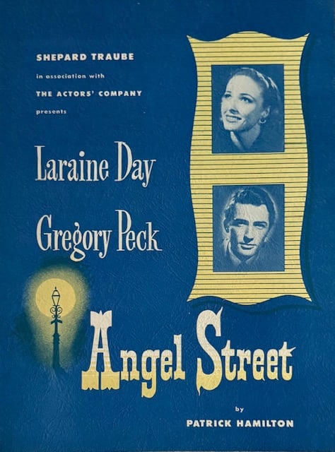 Angel Street Signed Program Gregory Peck - Jul 26, 2025 | Piece Of The Past, Inc. In Ga