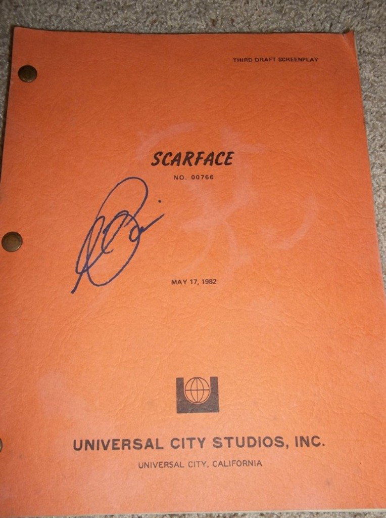 Al Pacino Signed Set Used "Scarface" Script