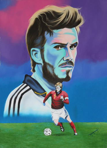 Hector Monroy Original Oil David Beckham