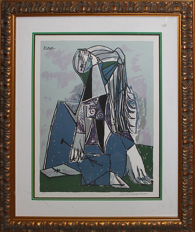 Pablo Picasso-The Thinker Limited Edition Lithograph