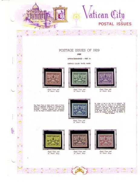 Vatican City Stamp Album