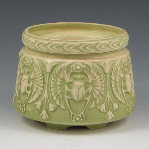 443: Roseville Old Ivory 510-4" Scarab Jardiniere - Jul 13, 2008 ...