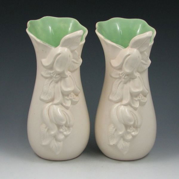 1549: Red Wing #1293 Floral Vases (2) - Excellent