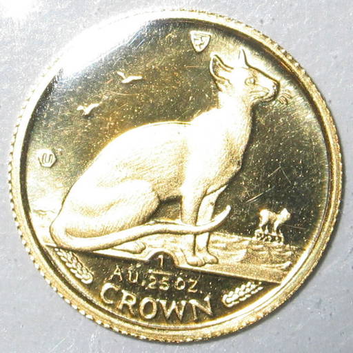 1992 Isle of Man 1/25 Oz. Siamese Cat Gold Coin - Mar 05, 2005 ...