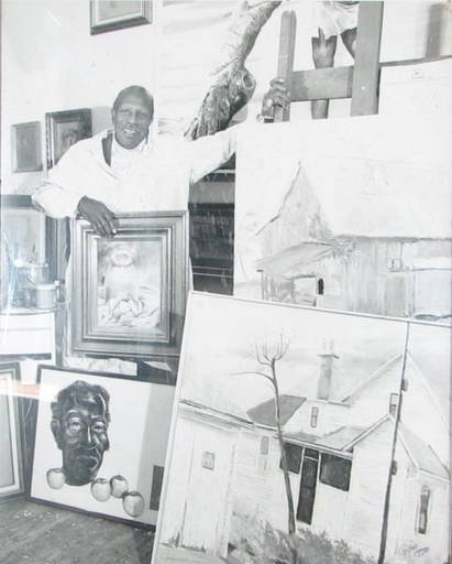 Photo of Roman Johnson in his studio. - Apr 11, 2010 | Belhorn Auctions ...