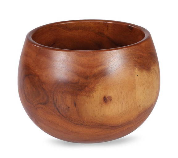 Hawaiian 20th C. Umeke Carved Wood Bowl By Alani Apio
