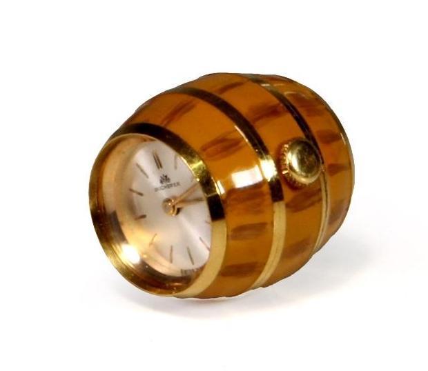 Bucherer Enamel Barrel Pendant Watch