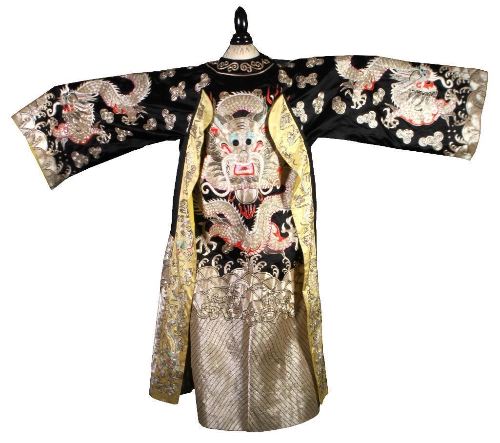 Chinese Embroidered Silk Actors Robe