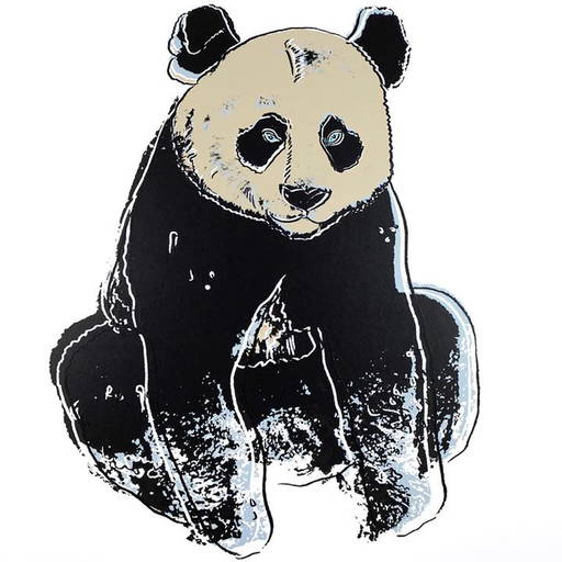 Andy Warhol "giant Panda", Fsiib 295, Trail Proof, 1983 Silkscreen