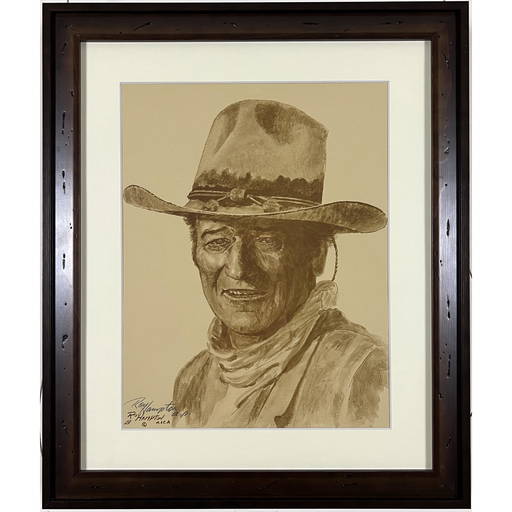 Roy Hampton John Wayne Framed, Limited Edition Print On Paper