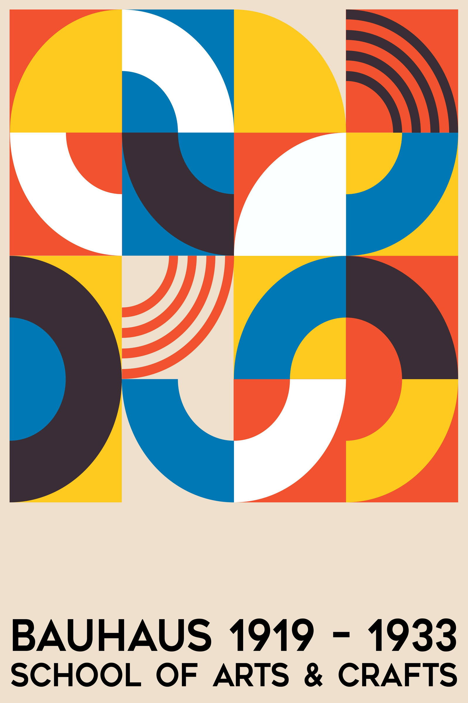 Bauhaus School "1919 1933" Print