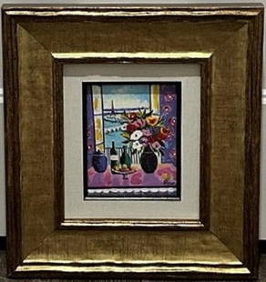 Jean Claude Picot Les Fleurs De Paris Framed Seriolithogrpah In Color ...
